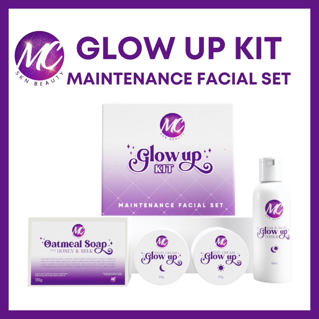 MC Glow up Kit Maintenance Facial Set | Shopee Philippines
