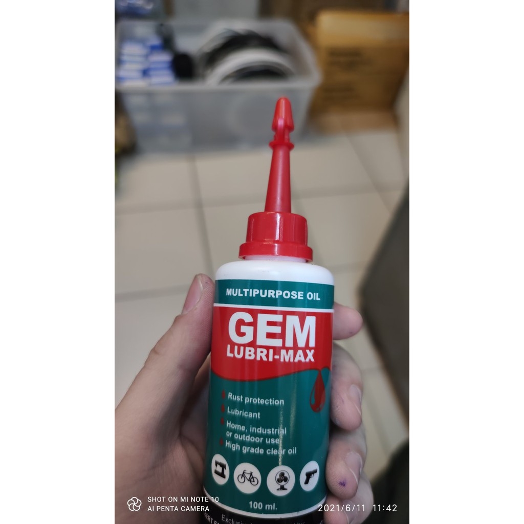 Gem Lubricant Max , Lubri Max Multipurpose Oil 100ml | Shopee Philippines