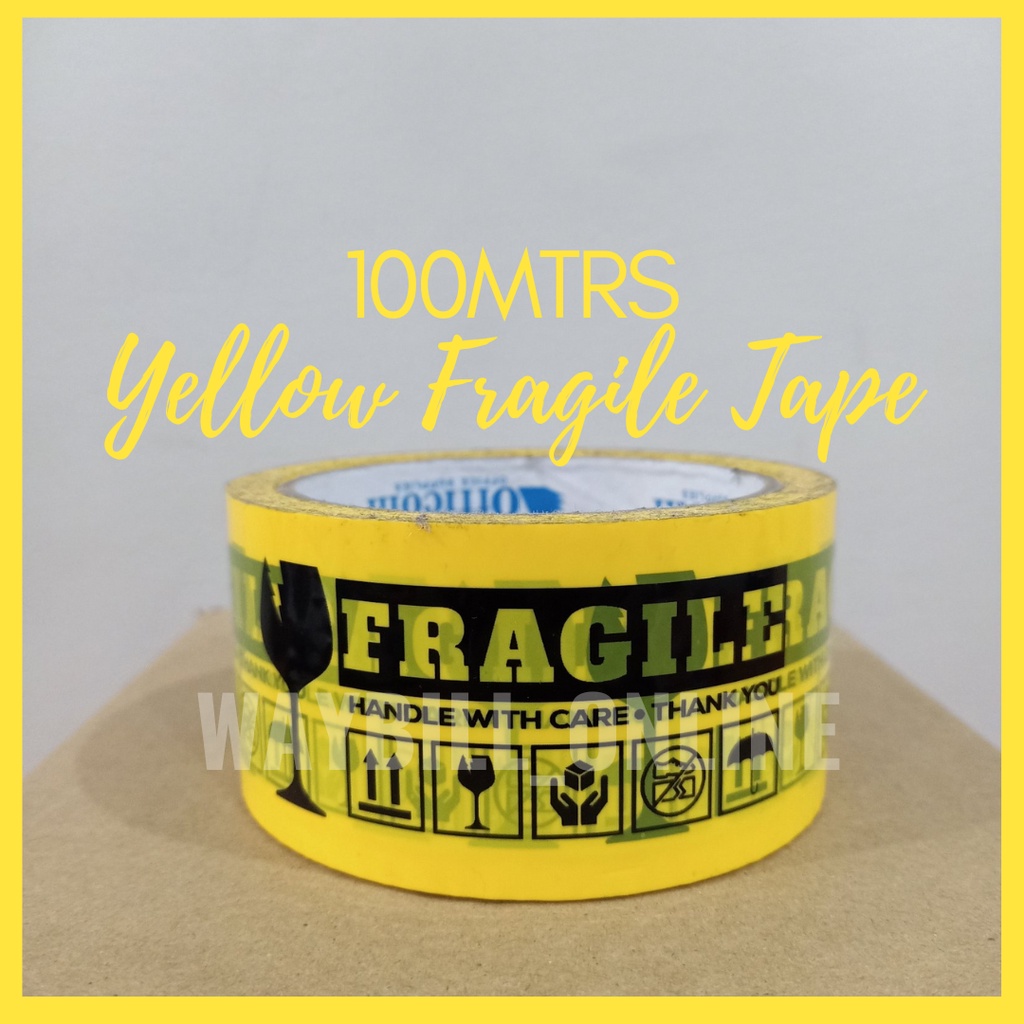 Fragile Tape 200 / 100 / 50 meters Packaging Tape Fragile Packing Tape ...