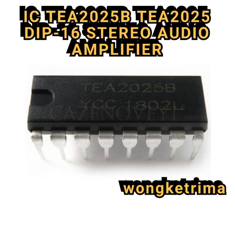 Ic TEA2025B TEA2025 DIP-16 STEREO AUDIO AMPLIFIER | Shopee Philippines