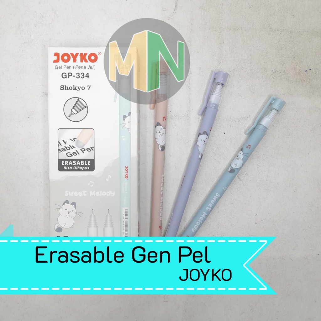 Joyko Shokyo Eraseable Gel Pen 7 Black Erasable GP-334 0.5 mm | Shopee Philippines