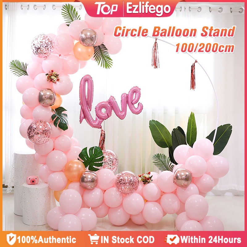 100/200 cm Circle Balloon Arch Stand Round Balloon Stand Party ...