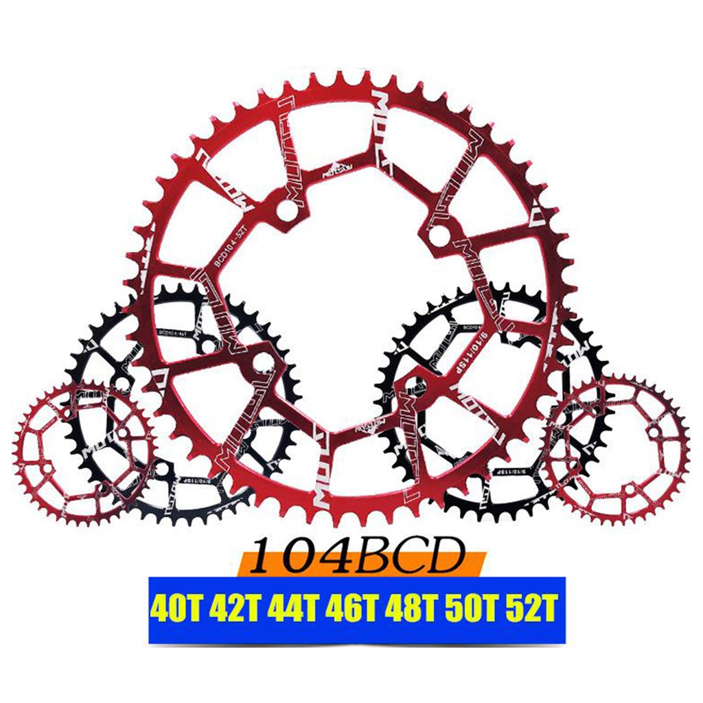Chainwheel Bike Crank Round Chainwheel 104BCD Round Chain 40T 42T 44T ...