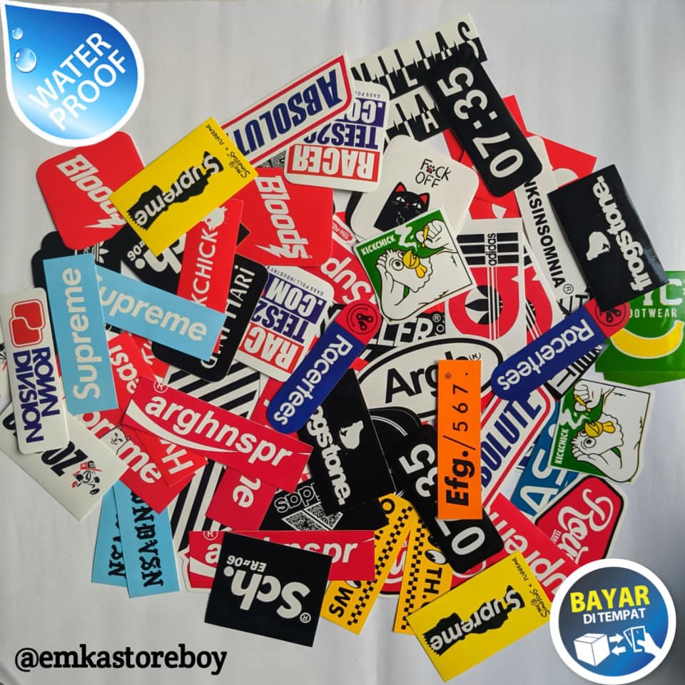Distro Sticker Sticker Package Contents 200pcs | Shopee Philippines
