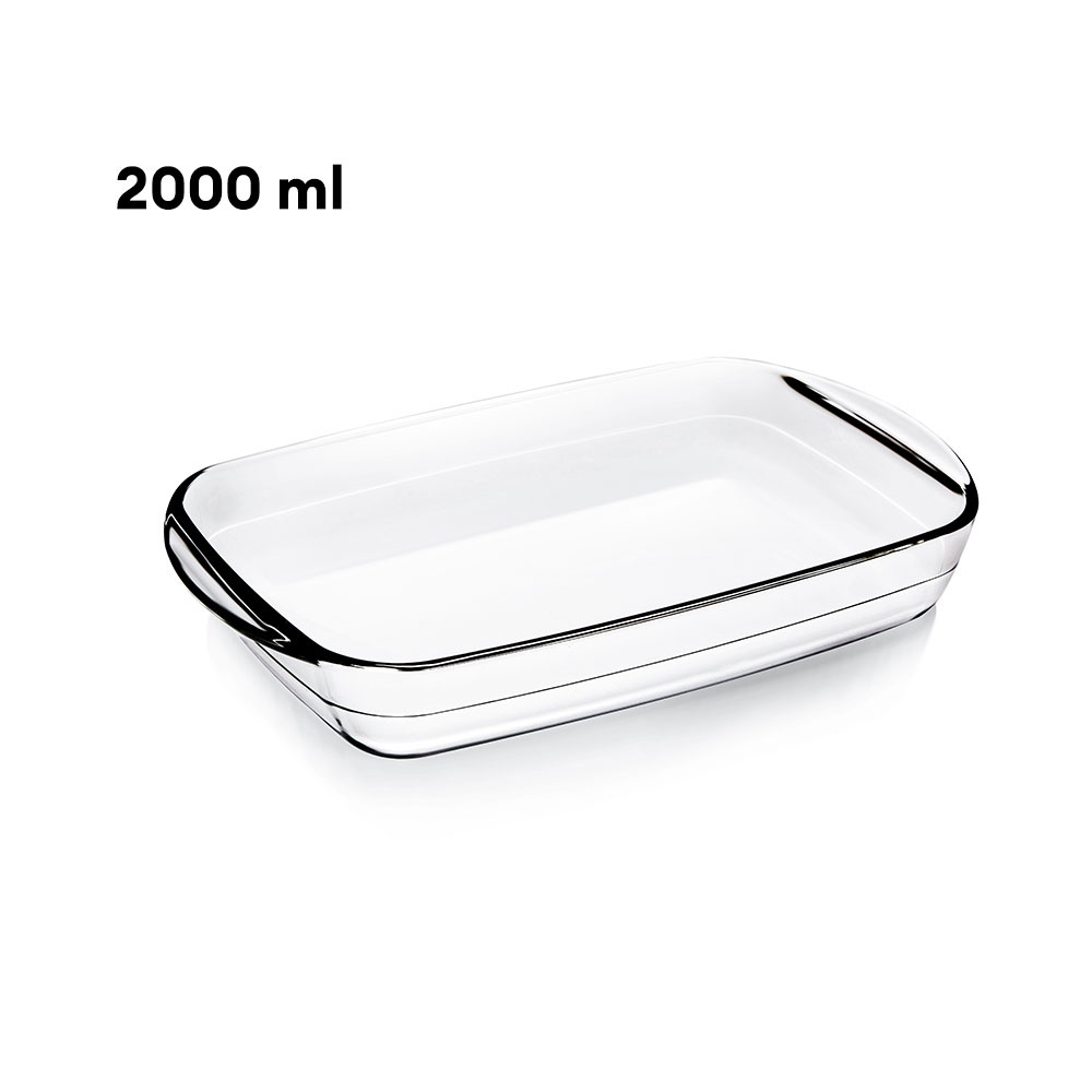 LOCAUPIN Borosilicate Glass Baking Plate Bread Pan Microwave Oven Safe ...