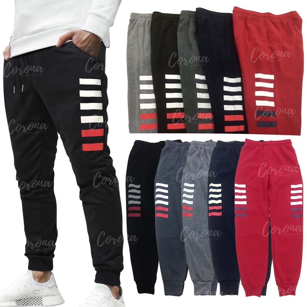 Sweat Pants/Jogger Pants Printed Stripes Design 60975 Biztree | Shopee ...