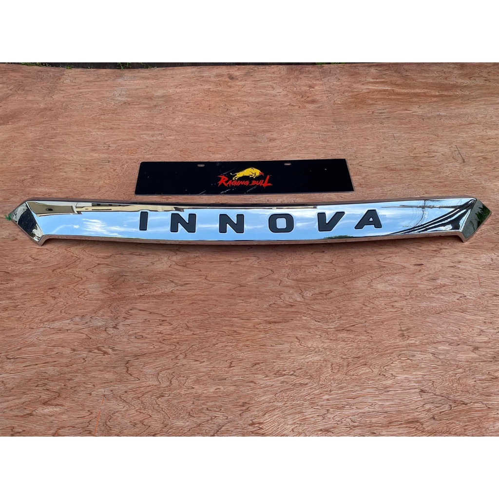 2016 - 2025 Innova Hood Guard Lip - Front Lip Hood Shield - Red Logo ...