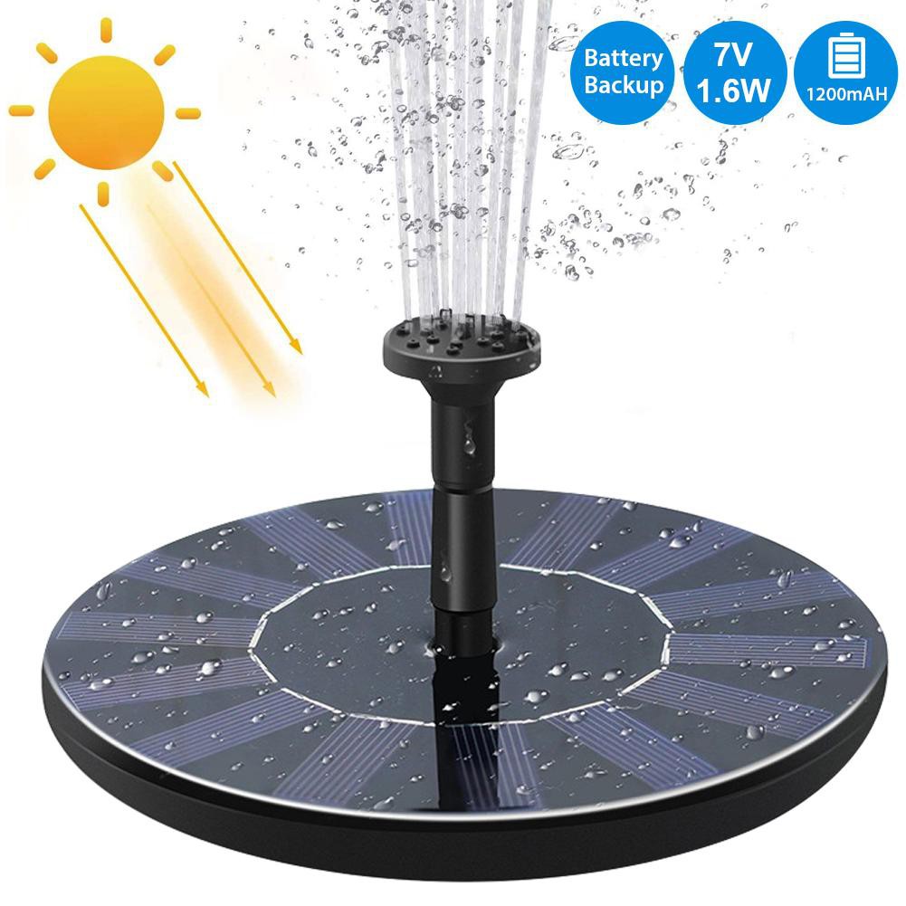 7V Solar Fountain Watering Kit Power Solar Pump Pool Pond Submersible ...
