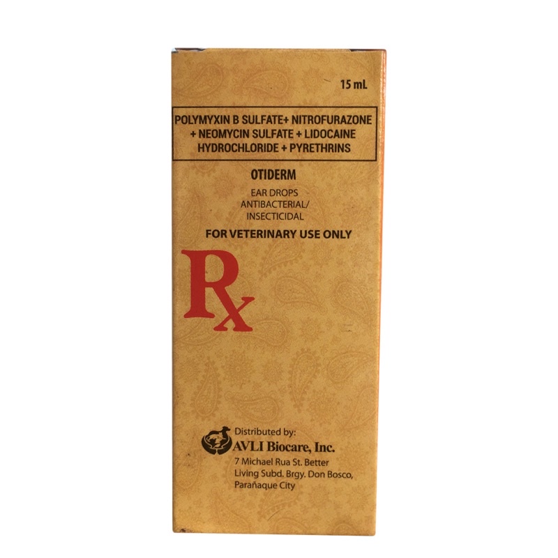 OTIDERM ANTIBACTERIAL EAR DROPS 15ML | Shopee Philippines