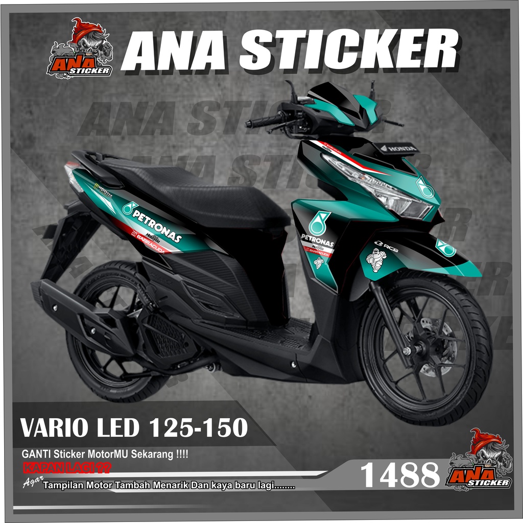 1488 STICKER FULLBODY MOTOR VARIO LED 125-150 PETRONAS Design | Shopee ...