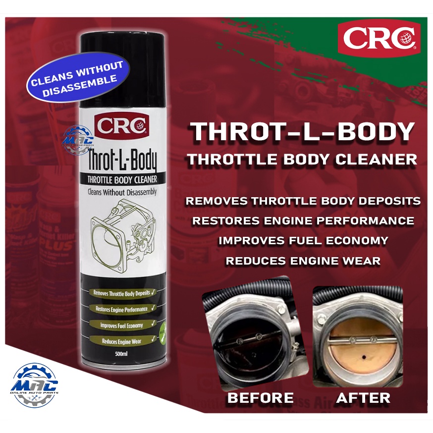 CRC throttle body cleaner throt-l-body 500ml | Shopee Philippines