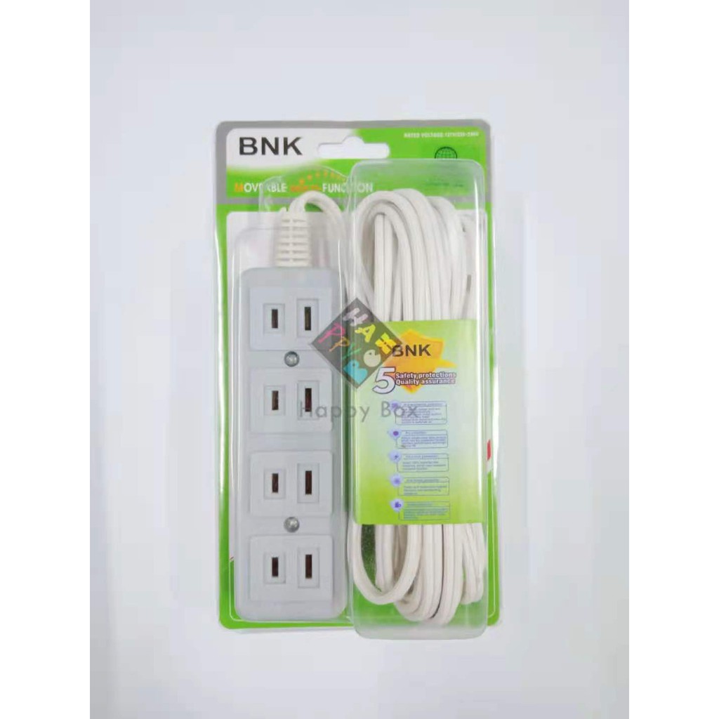 BNK power socket wire extension 5meter 8meter long K-2014, K-359A CTR GOODS | Shopee Philippines