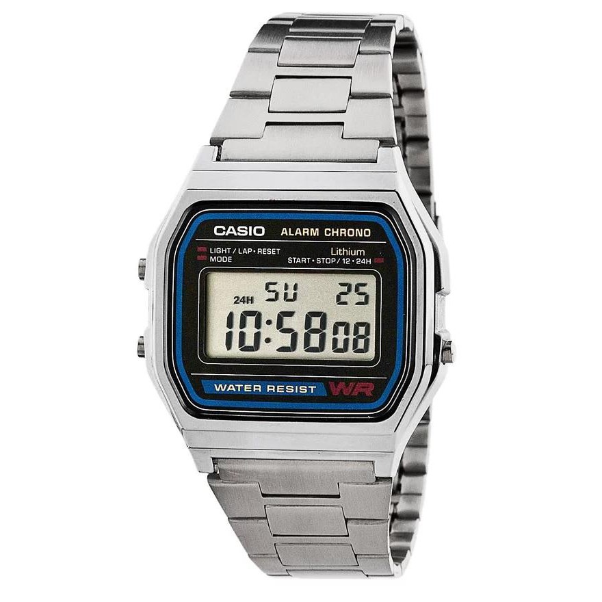 Casio A158WA-1DF Digital Stainless Steel Strap Watch | Shopee Philippines