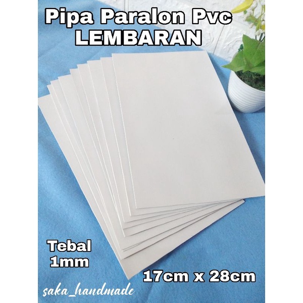 Paralon PVC SHEET PIPE (for miniature materials) 17cm x 28cm 1mm THICK ...
