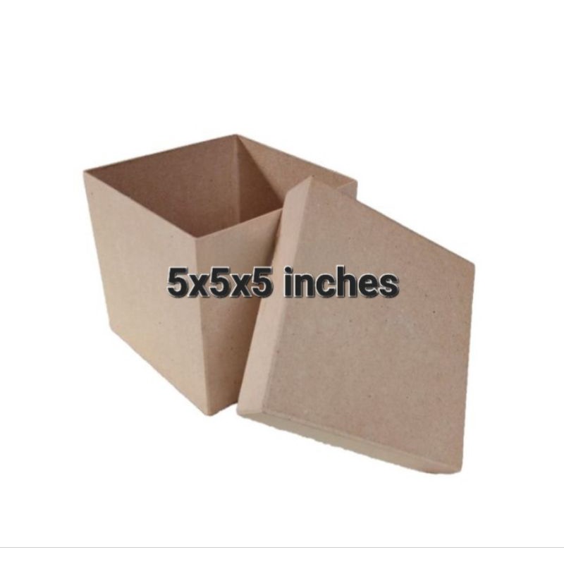 Kraft hard box 5x5x5 inches | Shopee Philippines