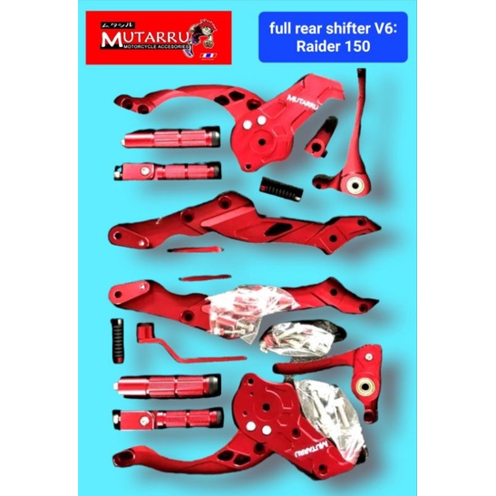 FULL REAR SHIFTER FOR RAIDER 150 MUTARRU V6 | Shopee Philippines