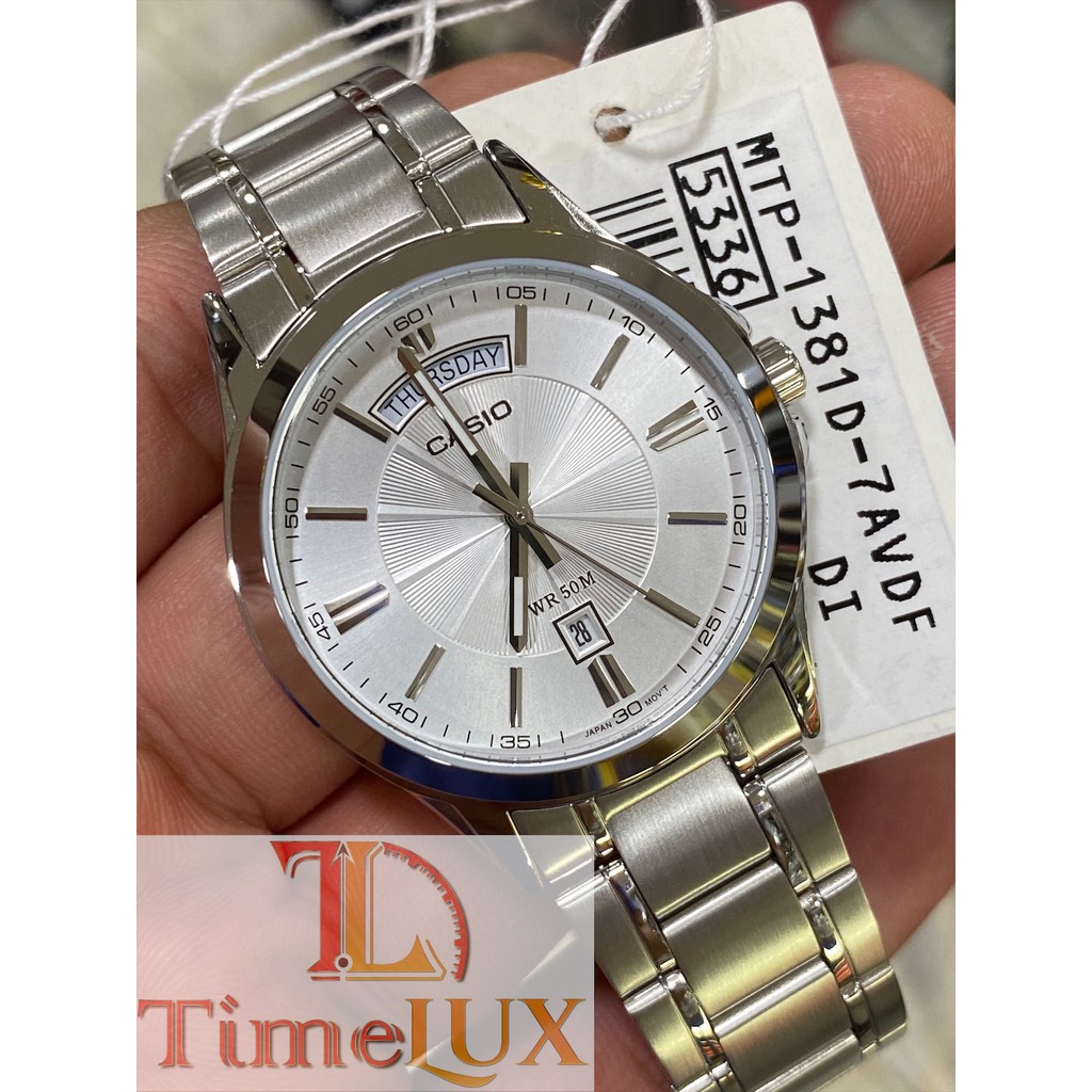 CASIO MTP 1381D 7A MEN'S SILVER | Shopee Philippines