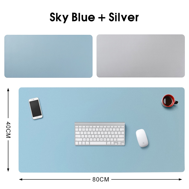 PU Leather MousePad Double Side Waterproof Mouse Keyboard Pad Portable ...