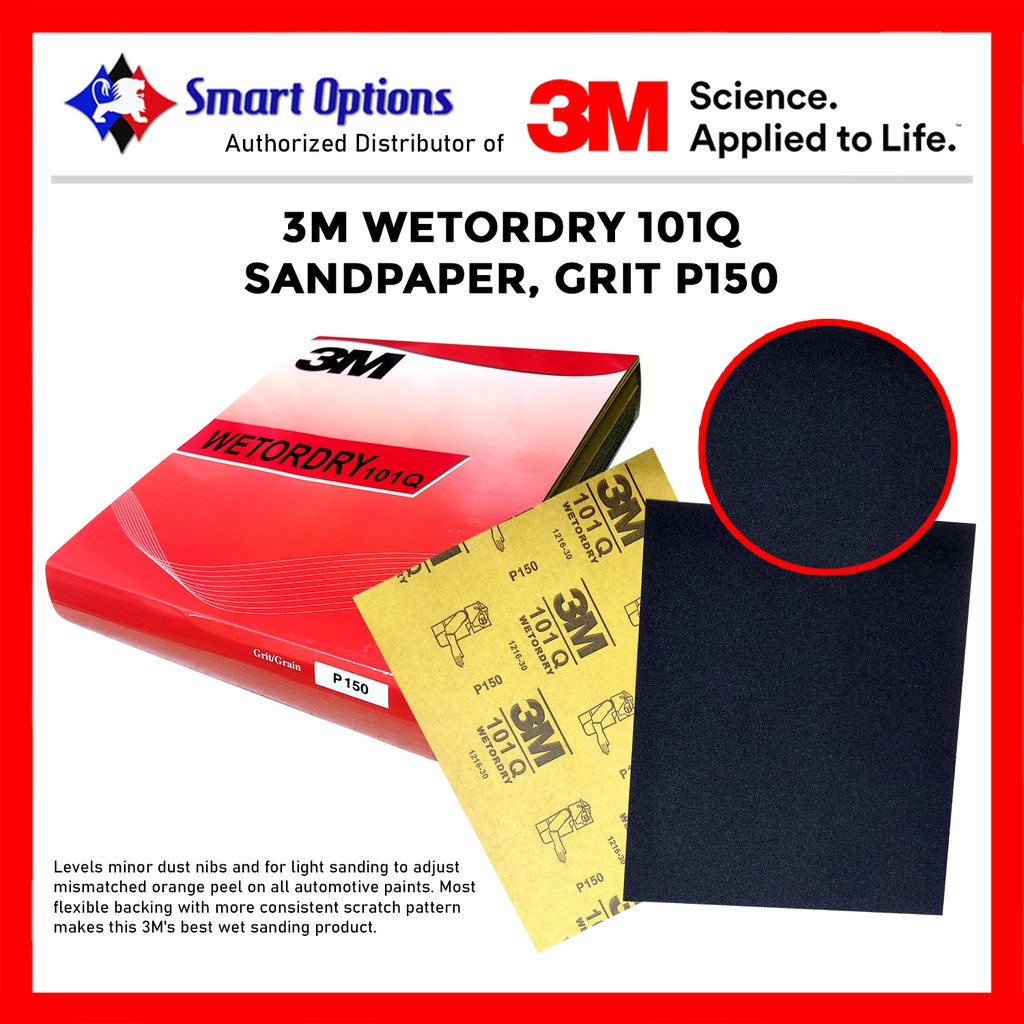 3M 101Q WETORDRY SANDPAPER 100SHEETS/1REAM | Shopee Philippines