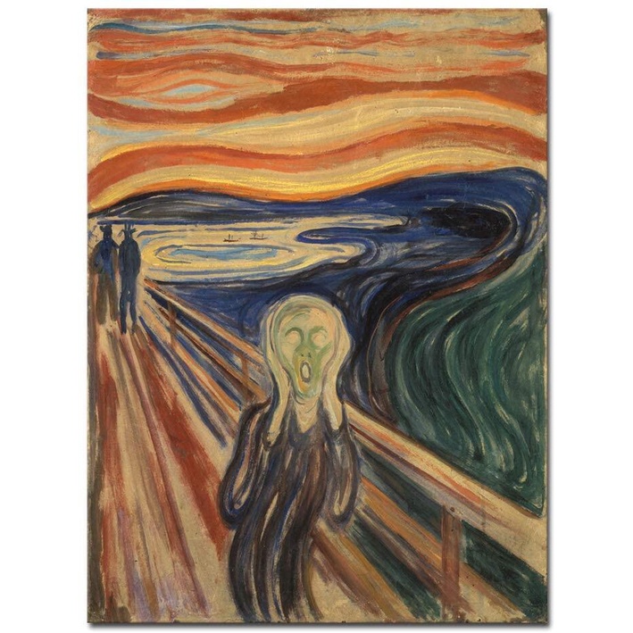The Scream by Edward Munch Famous Paintings Reproduction Abstract ...