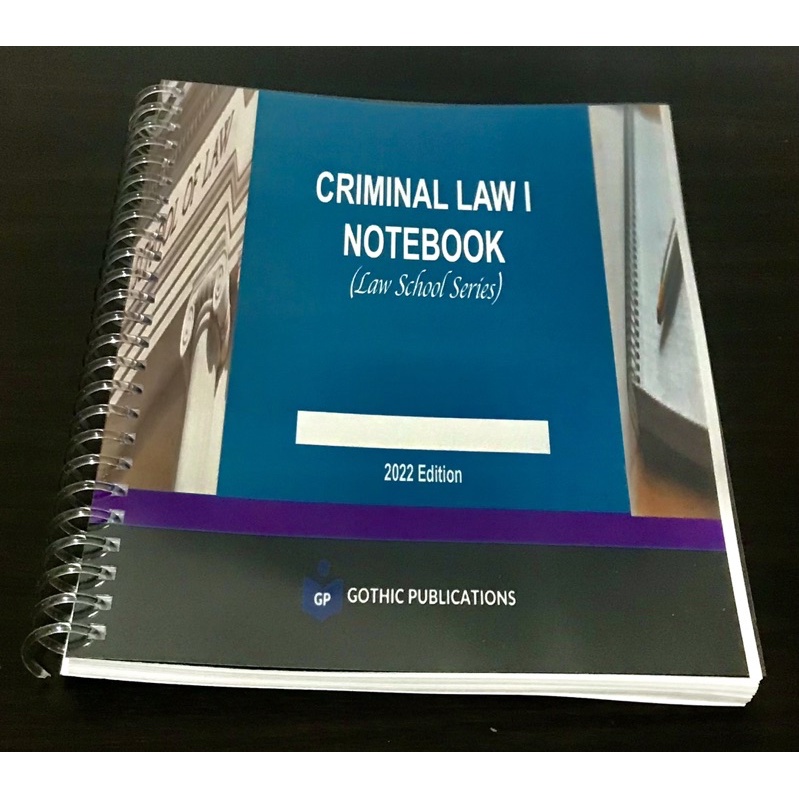(Codal-Law School) Criminal Law I Notebook | Shopee Philippines