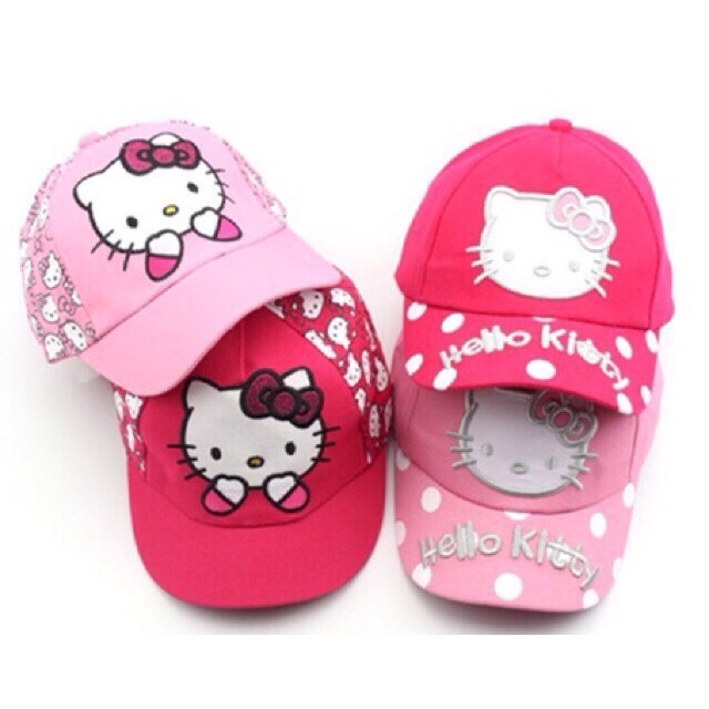 Baby Steps Hello Kitty Korean Kids Cap Baby Girl Hat Cut Pink OOTD ...