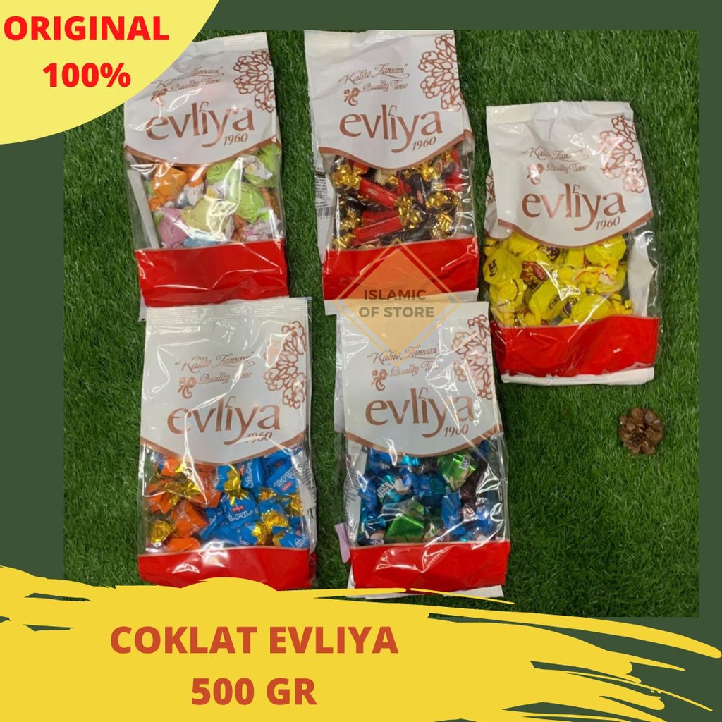 Evliya TURKISH CHOCOLATE HALAL BY HAJI UMROH 500 GR PREMIUM ORIGINAL ...