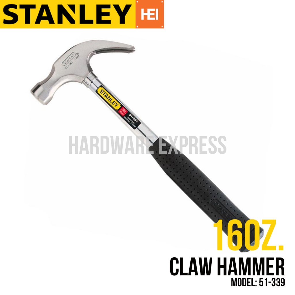 STANLEY 51-081 Claw Hammer Steel 450g / 16oz | Shopee Philippines
