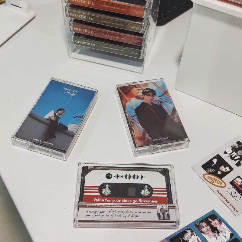 Cassette Tape All Members Enha + Sticker set + PC fanmade | Shopee ...