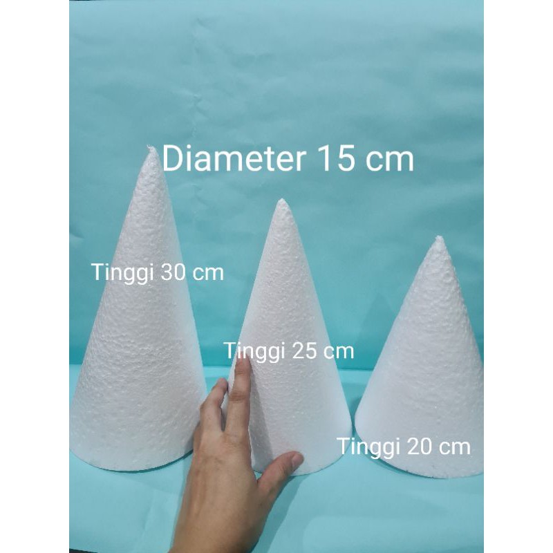 Diameter 15cm Styrofoam Cone Cork Cone Height size selected in variants ...