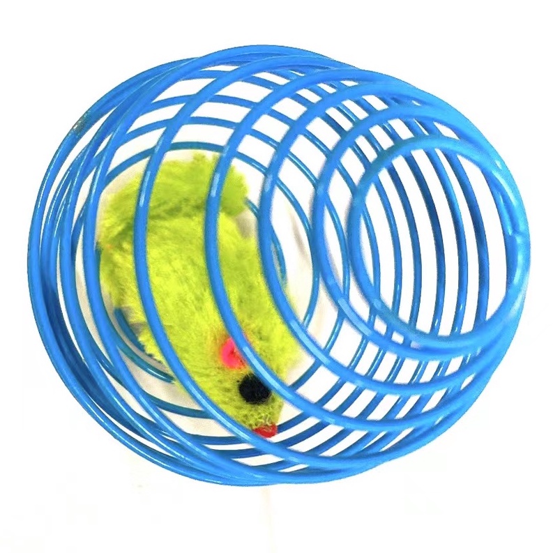 Pet Interactive String Oblong Ball with Feather Mouse Cage Toys ...