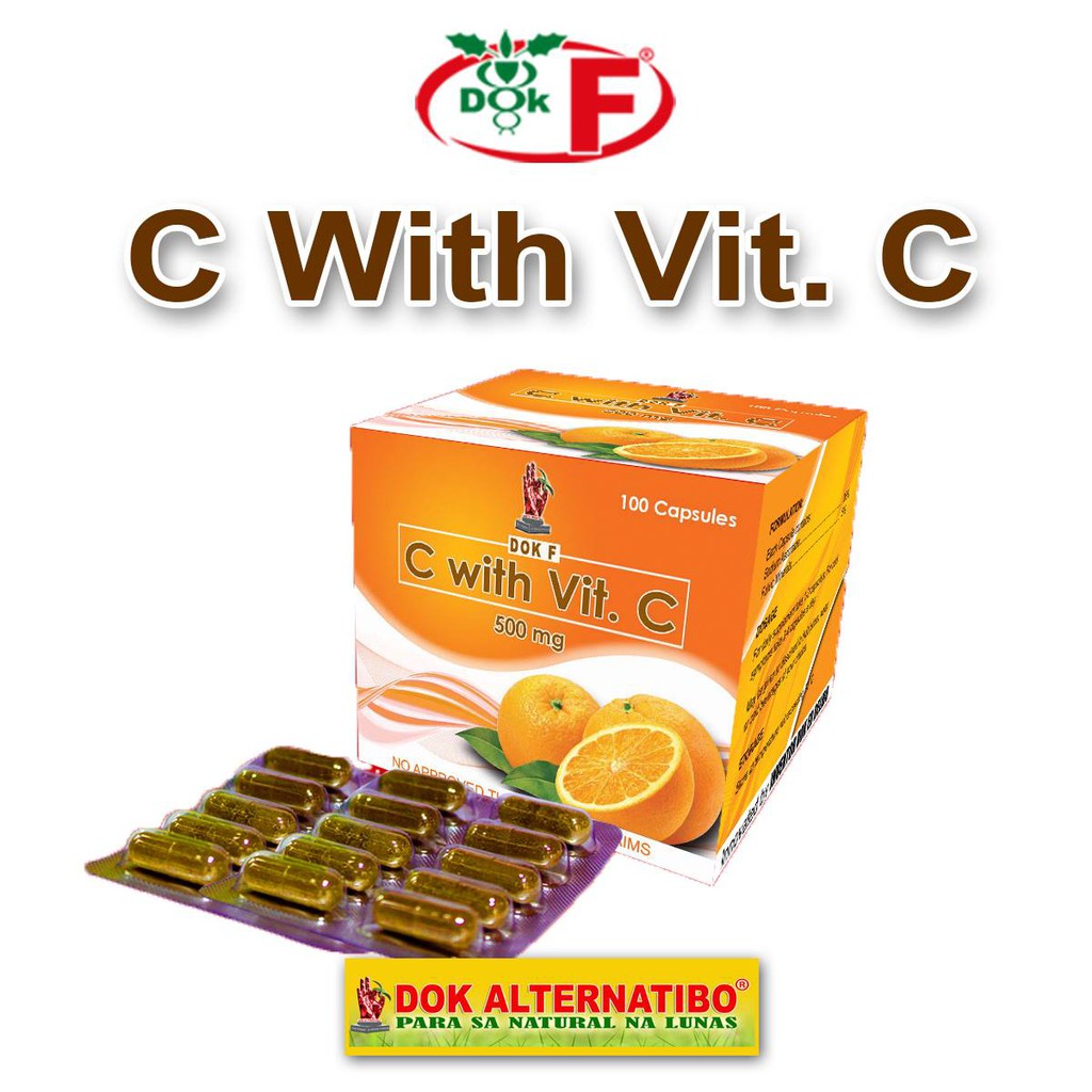Dok F C with vitamins C (Pad - 100 Capsules) (ED) | Shopee Philippines