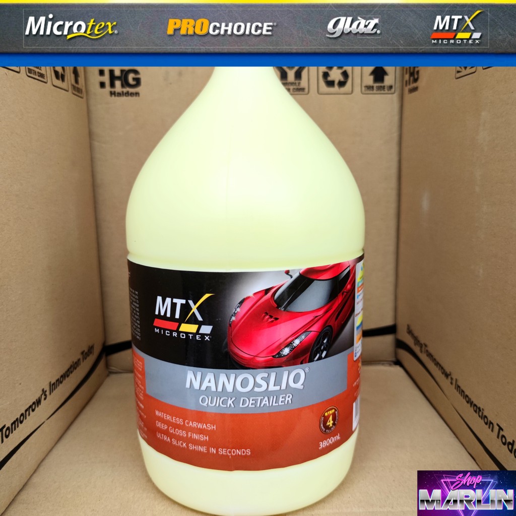 Microtex MTX NanoSLIQ Quick Detailer Spray wax 1 Gal 3800ml | Shopee ...