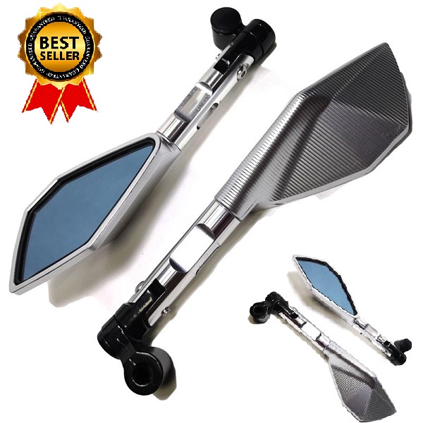 YAMAHA Sniper 150 MXI ALLOY Short stem Side Mirror 1Pair With screws ...