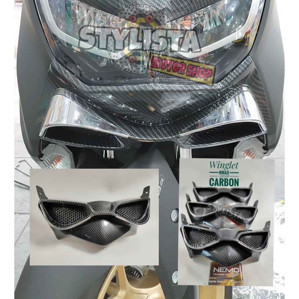 Winglet NMAX NEW 2020 CARBON NEMO WINGLET ALL NEW NMAX 2020 2021 2022 ...