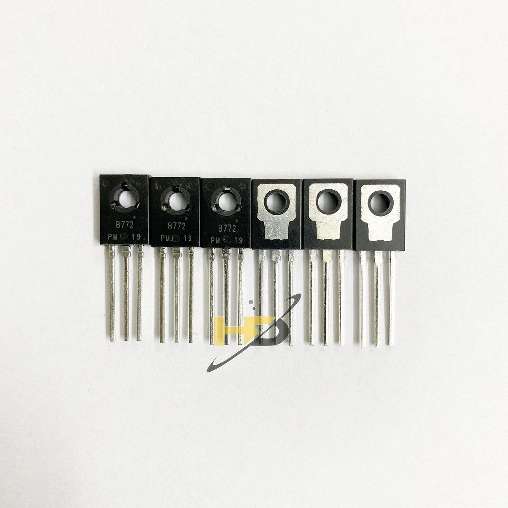 Package of 5 Good Quality PNP 3A 30V B772 Amplifier Transistors (New ...