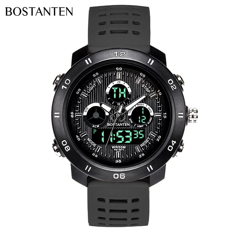 Bostanten Men's Watch Sale Men's Waterproof Digital Watch | Shopee ...
