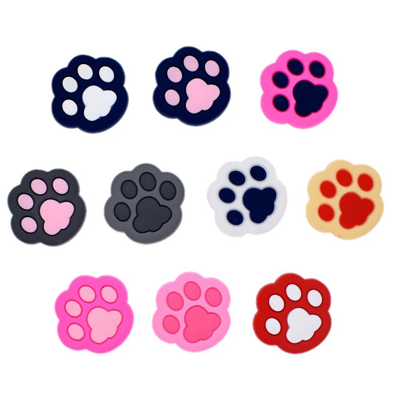 1PCS Fashion Crocs Jibbitz Accessories Creative " Cat Paw Print ...