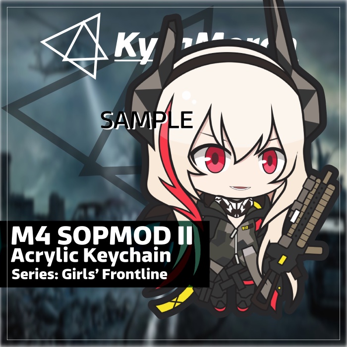 Keychain Girls Frontline M4 SOPMOD II | KyraMerch Anime Fanmerch Dealer ...