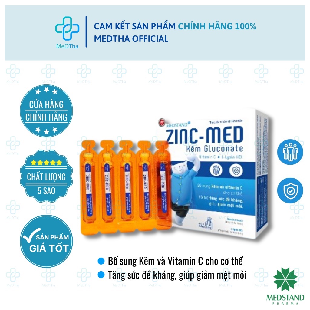 Zinc-Med - Zinc, Vitamin C, Lysine, Increase Immunity, Reduce Fatigue ...