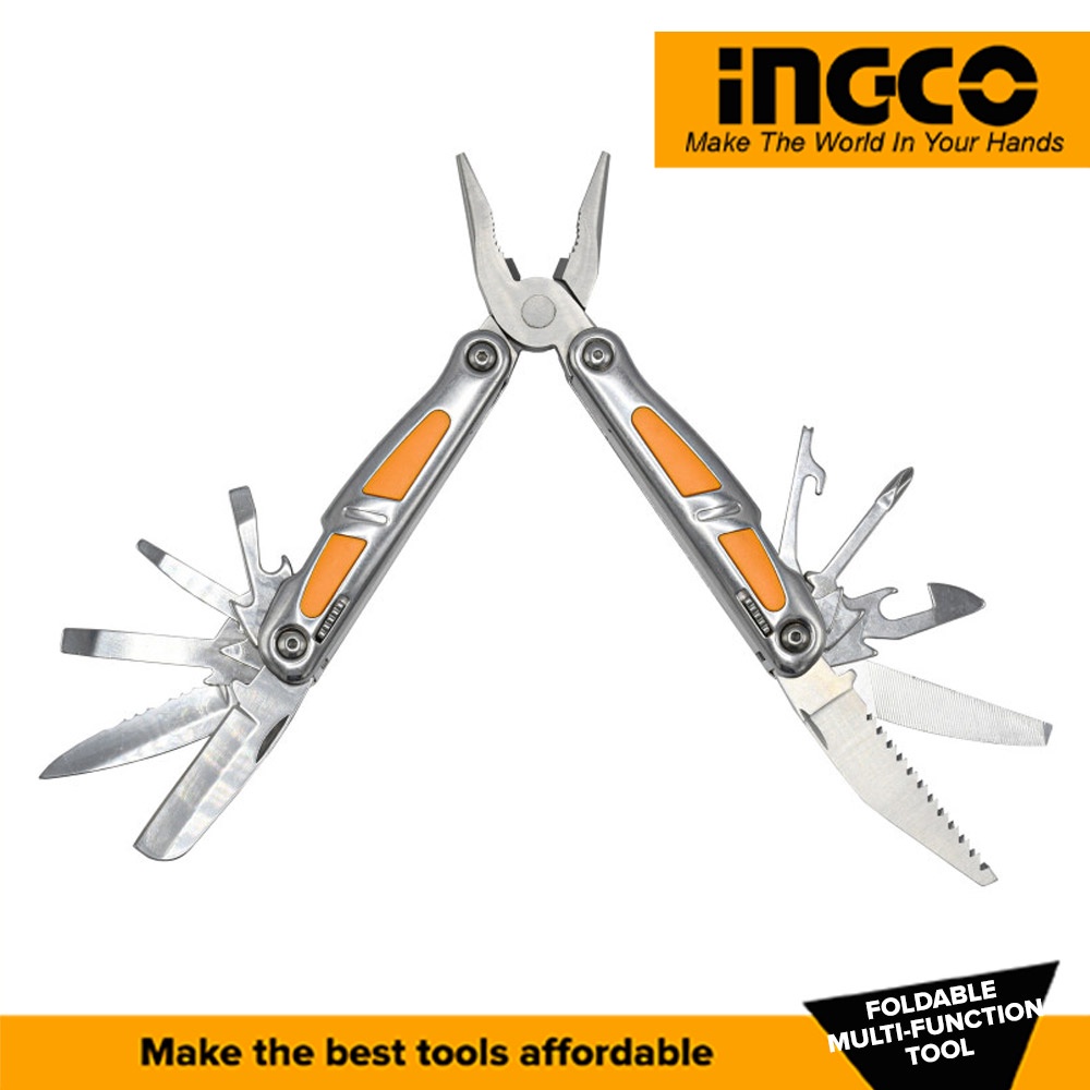 Ingco Foldable Multi-Function Swiss Knife Tool with Pouch bag HFMFT0115 IHT | Shopee Philippines