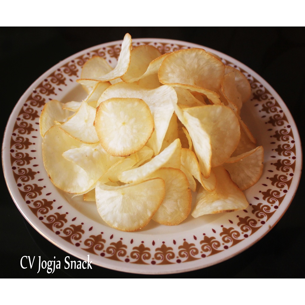 Original Cassava Chips 200 grm/Crispy Fresh TELO Script/Tree/CEMILAN ...