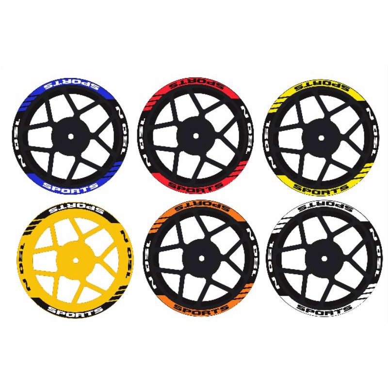 MOTORSTAR ER150N FI CARB LOOKS NMAX MAGS STICKER DECALS SET REAR AND ...