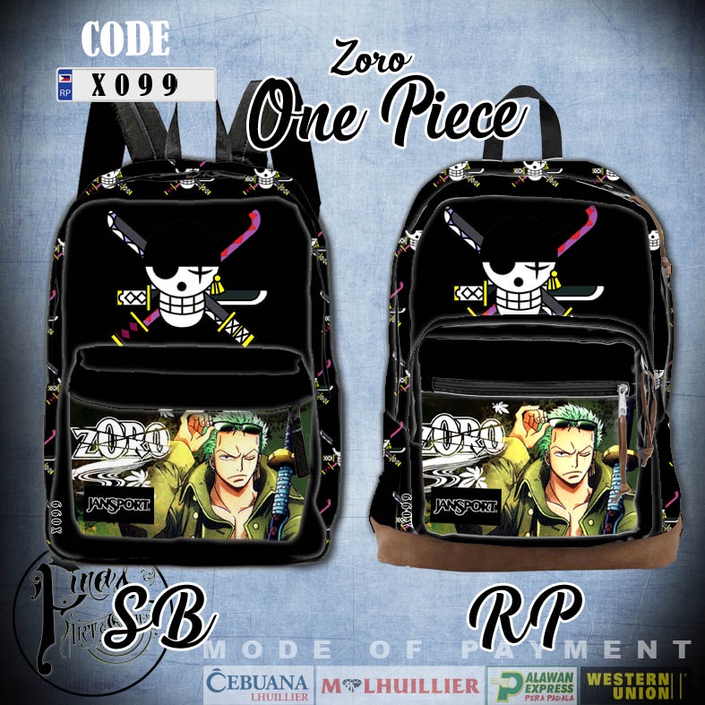 Gawang Bataan Backpack ONE PIECE ZORO Batch 2 | Shopee Philippines