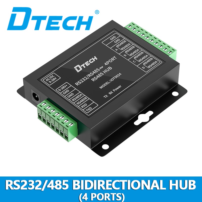 DTECH RS232 RS485 To 4 Port RS485 Converter Two-Way Transmission ...