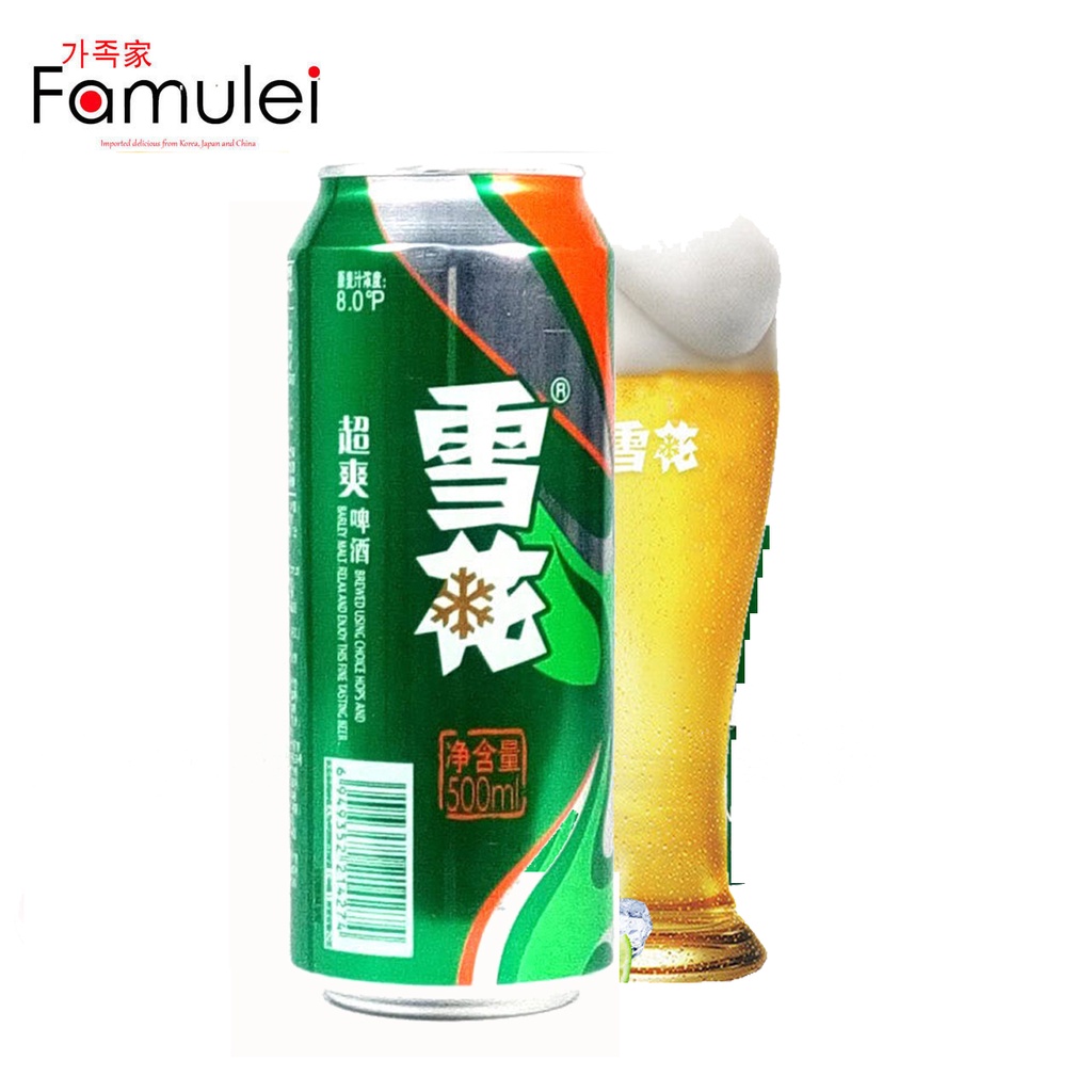 Snow Beer Refreshing Beer 500ml Can Vol 8% | Shopee Philippines