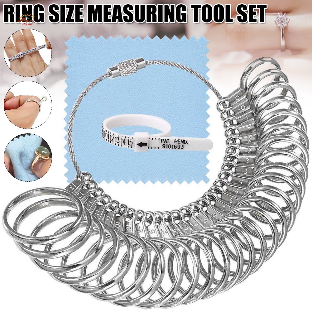 UHSSM Premium Ring Sizer Measuring Tool Set Metal Ring Measurement Tool ...