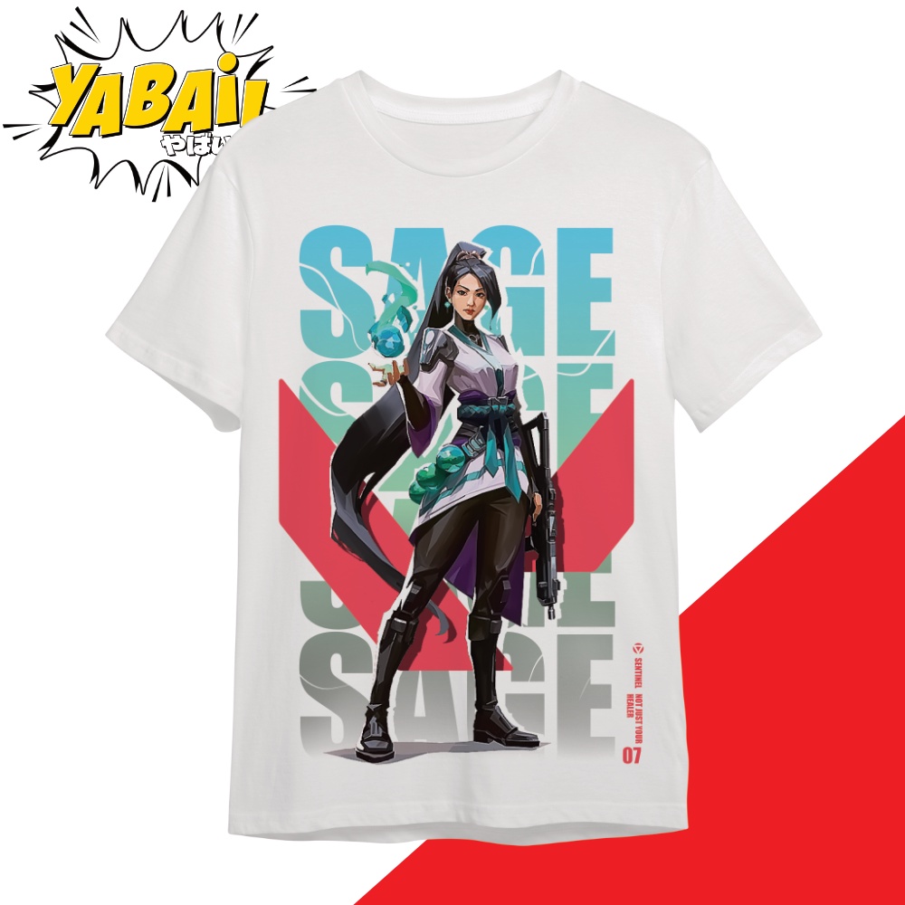 Yabaii Valorant Sentinel Class Cotton Spandex Anime Gaming T Shirt