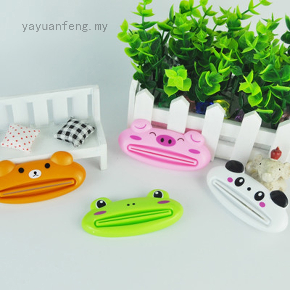 New Toothpaste Tube Squeezer Easy Squeeze Paste Dispenser Roll Holder Cartoon Frog/AnimalCat ...
