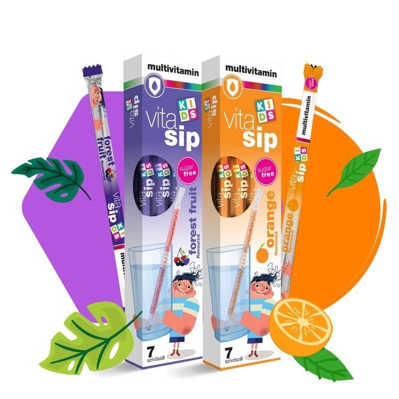 Vitasip Kids Miraculous Straw - Multivitamin For Babies With Tropical ...